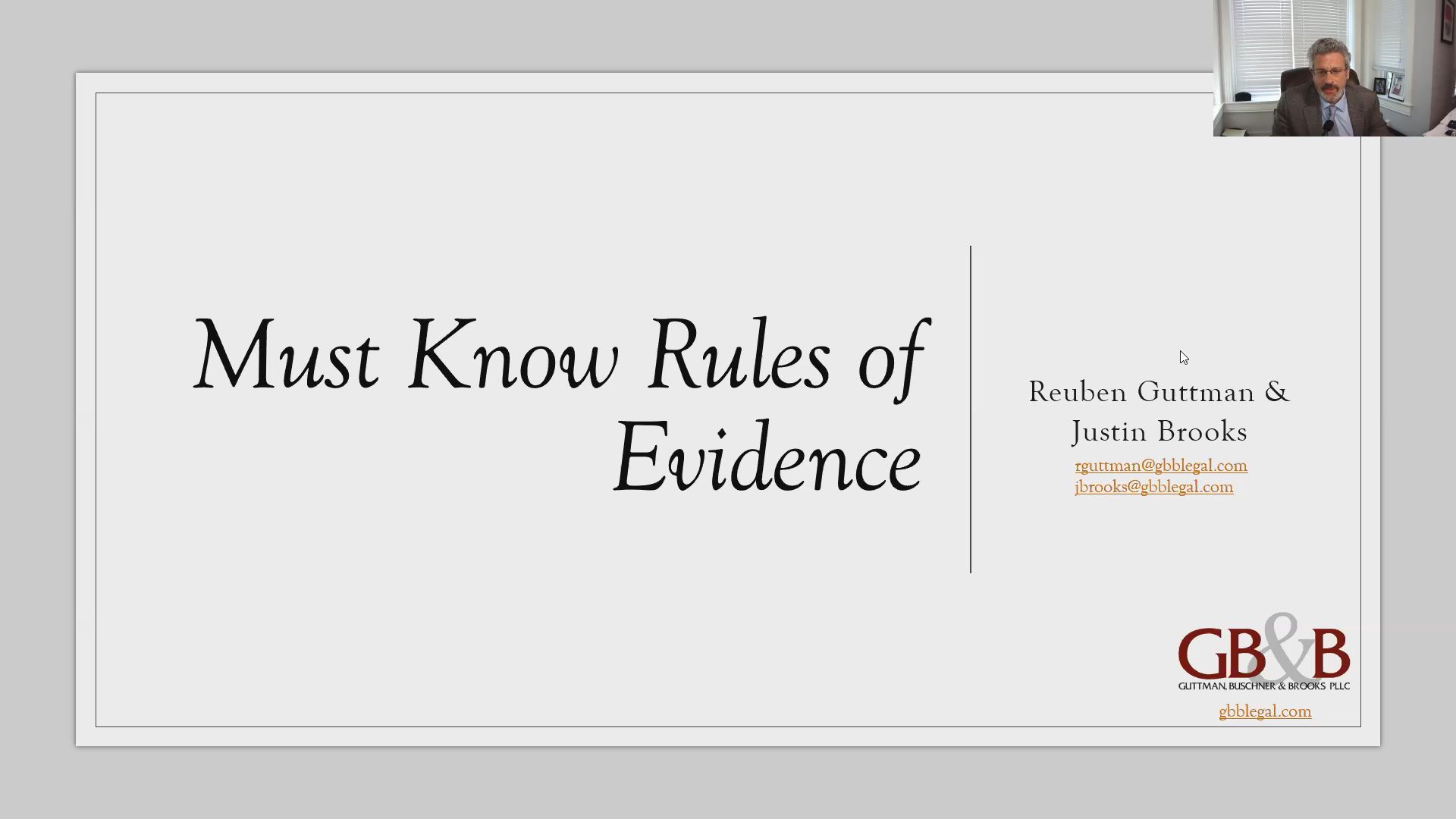 UnitedCLE.com: Must Know Rules of Evidence