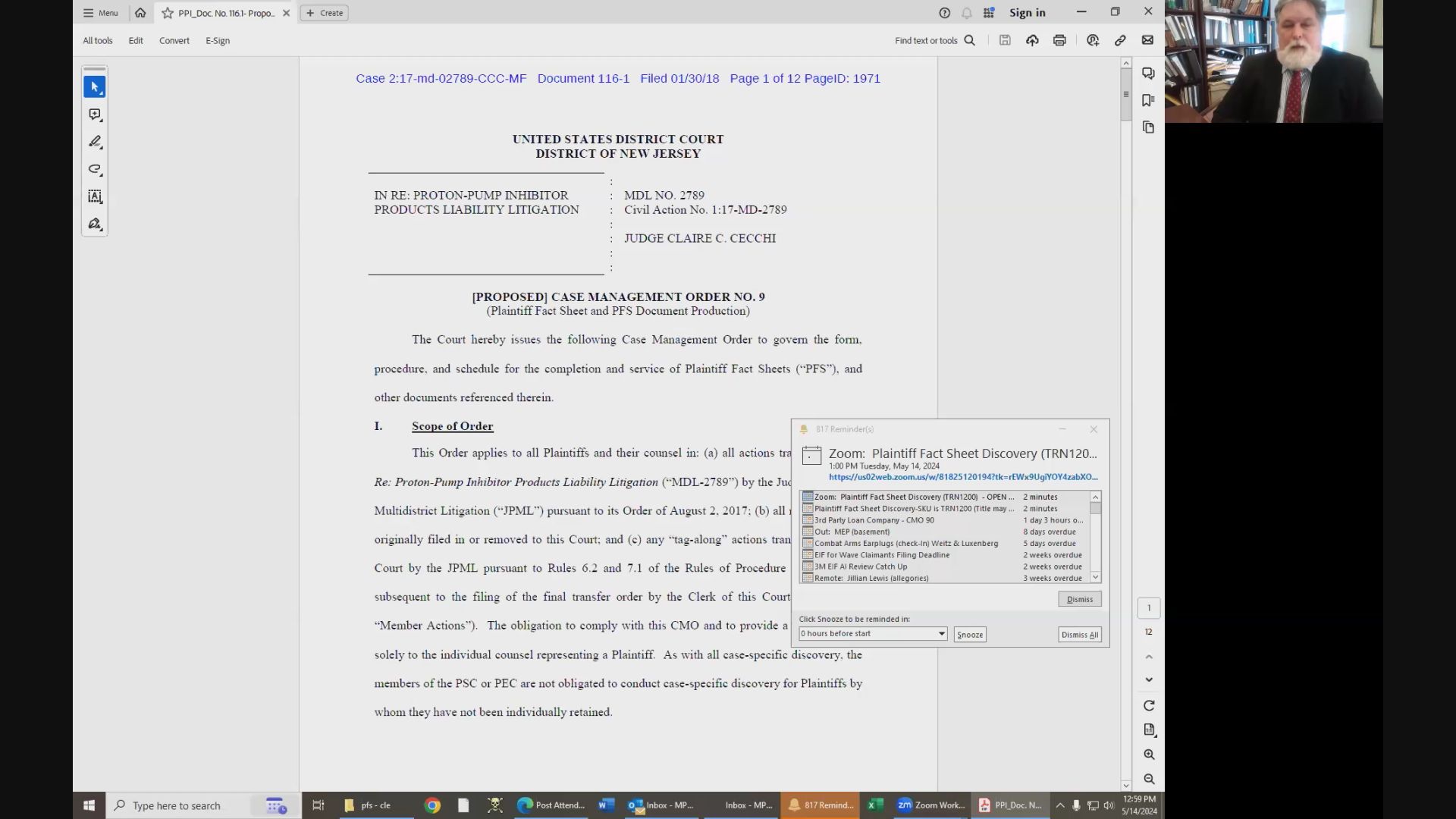 UnitedCLE.com: The Plaintiff Fact Sheet (“PFS”) in a Mass Tort Setting